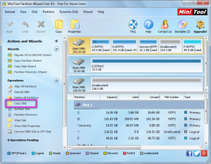 Several Steps to Clone Disk Including All Partitions in Windows