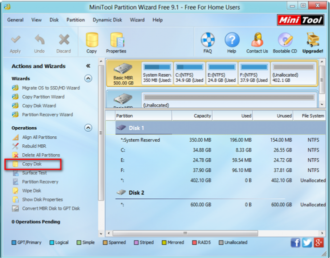 Copy Hard Drive to SSD-Try Using MiniTool Partition Wizard